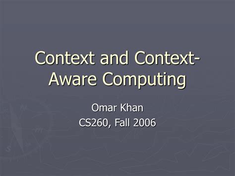ppt context aware computing a guide for developers powerpoint