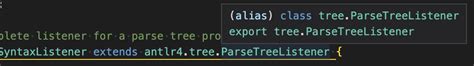 Typescript Expose Tree Namespace In Types For Better Type Inference · Issue 4270 · Antlr