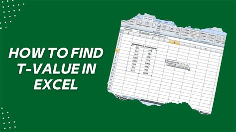 A Comprehensive Guide On How To Find T Value In Excel Earn And Excel