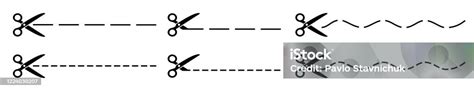 세트 가위 아이콘 쿠폰 테두리 기호 컷 템플릿 및 파선 스톡 벡터 가격에 대한 스톡 벡터 아트 및 기타 이미지 가격 가슴