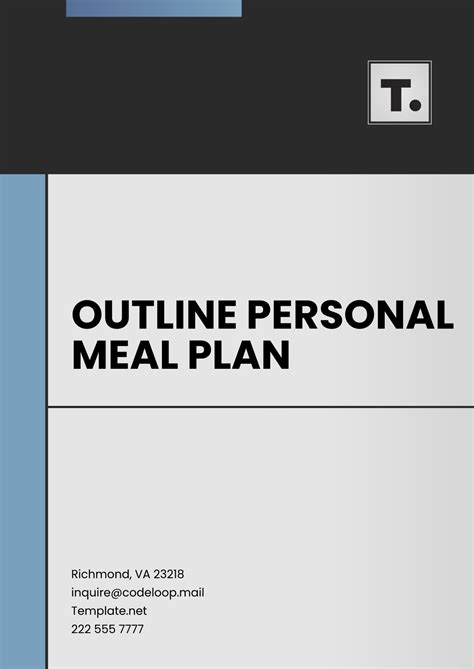 Free 30 Day Meal Plan Template To Edit Online