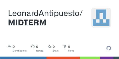 GitHub LeonardAntipuesto MIDTERM