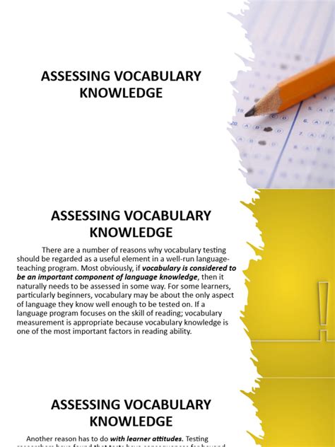 Week10 Assessingtestingv Pdf Vocabulary Knowledge