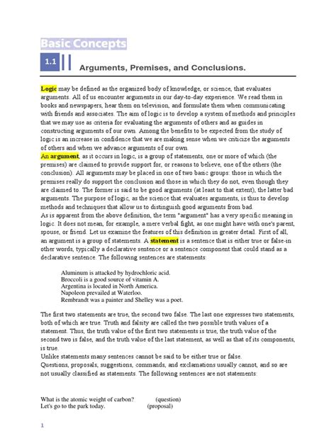 arguments premises and conclusions logic pdf logical