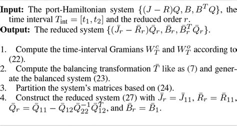Algorithm 3 Structure‐preserving Mor Based On The Time Interval Download Scientific Diagram
