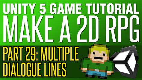 Unity Rpg Tutorial 29 Multiple Dialogue Lines Youtube