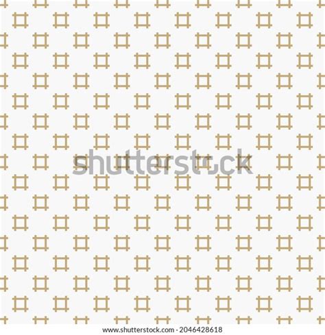 Simple Minimalist Seamless Pattern Golden Vector Stock Vector Royalty Free 2046428618