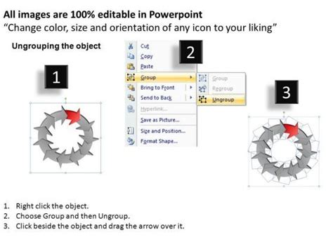 PowerPoint Design Business Success Process Circular Arrows Ppt Templates