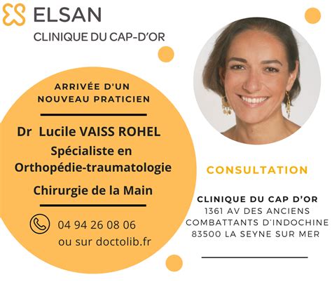 Dr Lucile Vaiss Rohel Nouveau Chirurgien Orthopédique Spécialiste En