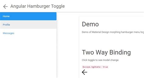Material Design Inspired Hamburger Toggle Directive For Angularjs Angular Script