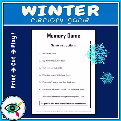 Winter Memory Game Planerium