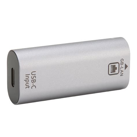 Type C To Rj45 Adapter Plug And Play 1000mbps Portable Usb C To Ethernet Adapter Aluminium