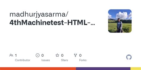Github Madhurjyasarma4thmachinetest Html Css Js Bootstrap
