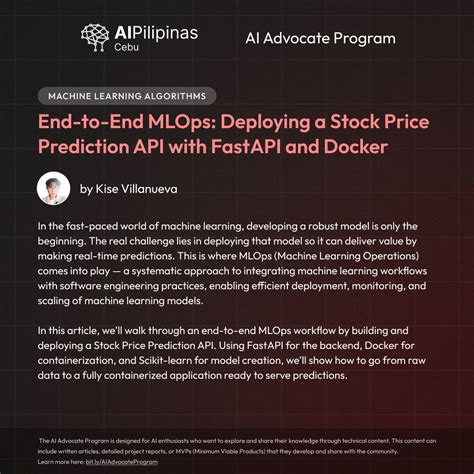 Mlops Devops Machinelearning Aipilipinascebu Aiadvocateprogram