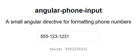 Angularjs Phone Input Format Directive Angular Script