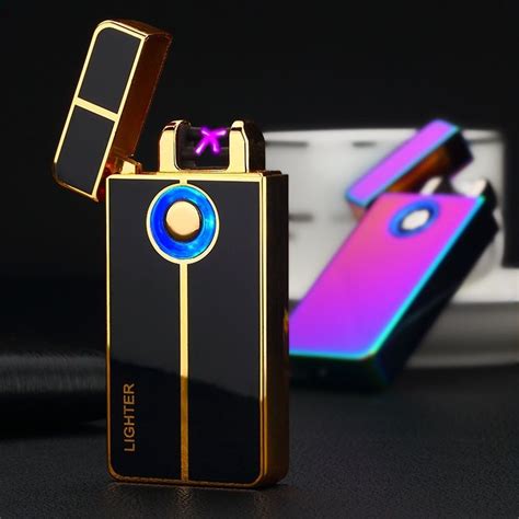 luxusní zapalovač zapalování Zapalovač cigaret USB Nabíjecí ...