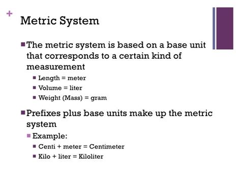 Metric System Scientific Notation