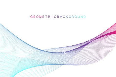 연결된 선과 점이 있는 기하학적 추상적 배경입니다 프레젠테이션을 위한 네트워크 및 연결 배경입니다 그래픽 다각형 배경입니다 과학