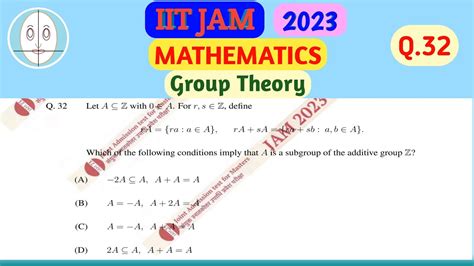 IIT JAM Group Theory Mathematics Question Solution YouTube