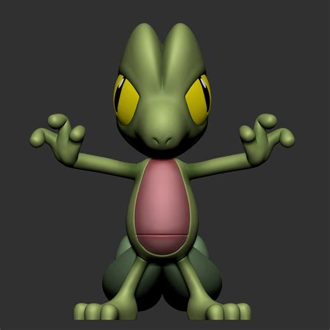 Stl File Treecko Pokemon・3d Printing Design To Download・cults