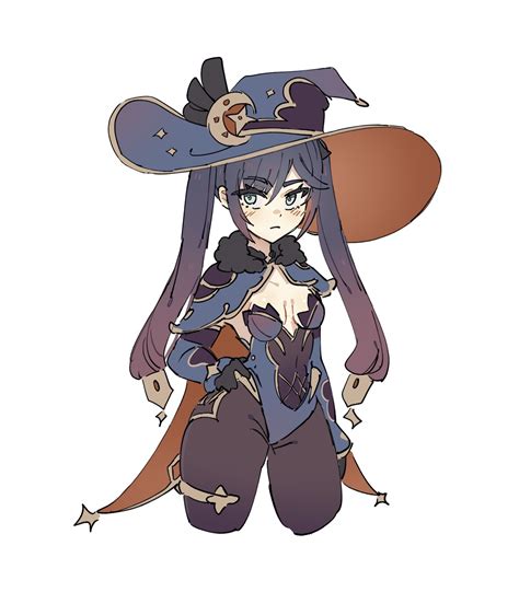 Ysnden Mona Genshin Impact Genshin Impact Highres 1girl Aqua