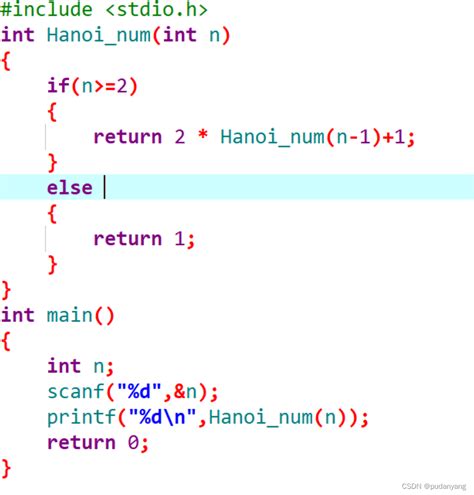 递归算法，汉诺塔问题，c语言请你编写递归函数move在屏幕上输出n个圆盘从peg1挪到peg3的具体步骤每个步骤1行 Csdn博客