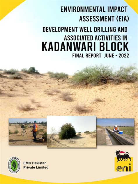 Final Eia Drilling Kadanwari Block Pdf Environmental Impact Assessment Off Roading