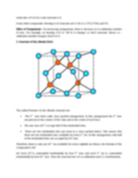 SOLUTION Structure Of Nacl Cscl Zns Studypool