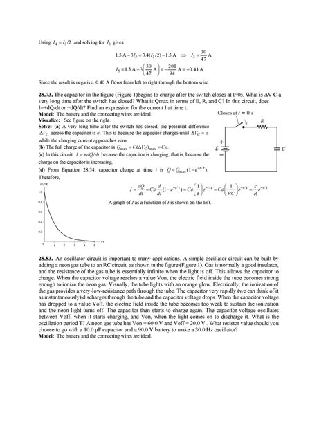 Ch 28 Problem Set Solution Pt 2 Using I 4 I 3 2and Solving For I 3 Gives 3 3 3 5 30 1 A 3 3