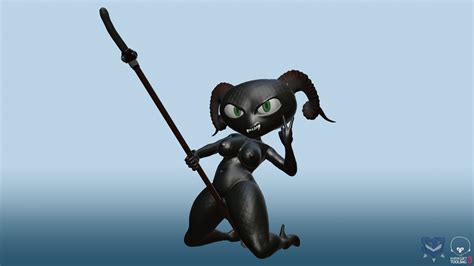 Rule 34 3d 3d Model Ass Big Breasts Black Skin Breasts Demon Digital