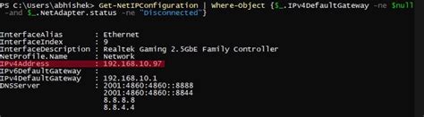 How To Get Ip Address In Powershell Private And Public