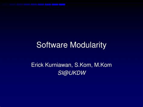 Ppt Software Modularity Powerpoint Presentation Free Download Id