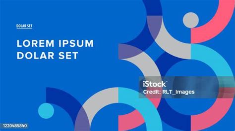 복고풍 미드 센추리 기하학적 그래픽프리젠 테이션 제목 슬라이드 디자인 템플릿 패턴에 대한 스톡 벡터 아트 및 기타 이미지 패턴 배경 주제 원형 Istock