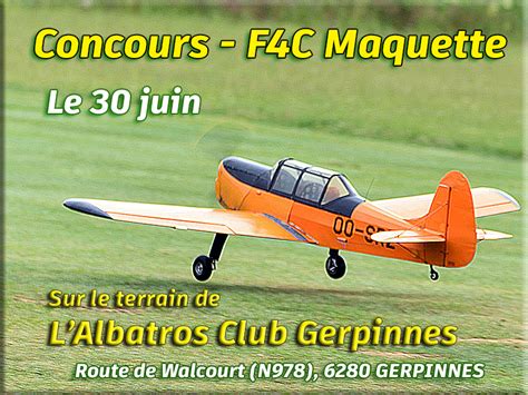 Concours F4c Maquette à Lalbatros Club Gerpinnes Aéromodélisme Belgique