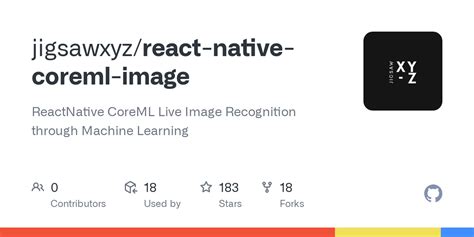 Github Jigsawxyzreact Native Coreml Image Reactnative Coreml Live