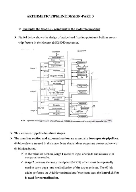 Arithmetic Pipeline Design Part 3 Arithmetic Pipeline Design Part 3 Example The Floating