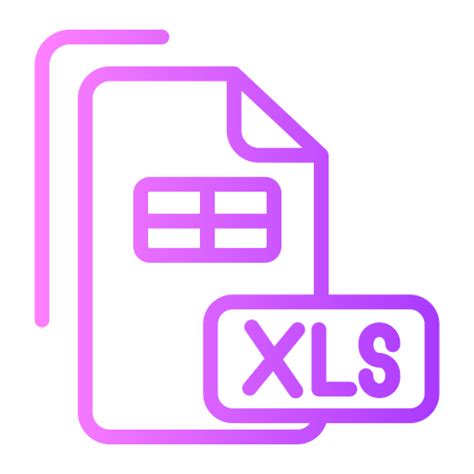 Ícone De Excel Generic Gradient Outline