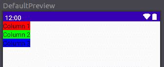 Jetpack Compose Row Column