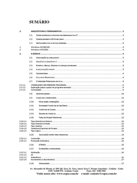 Técnicas De Programação Em Java Download Grátis Pdf Java Linguagem De Programação Classe