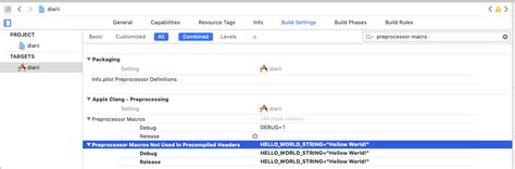 Ios How Do I Access A Preprocessor Macro From Code In Xcode Using