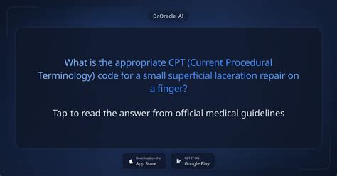 What Is The Appropriate Cpt Current Procedural Terminology Code For A