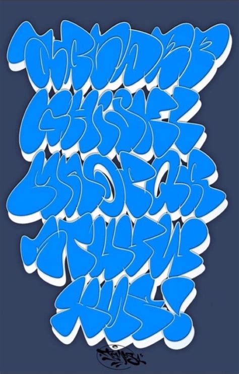 Throwie Alphabet Letras De Graffiti Abecedario Cool Graffiti Words
