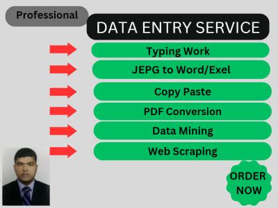 A List Of Data Entry JPEG To Convert Excel Word Copy Paste Upwork