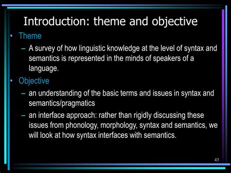 PPT Introduction To Cognitive Science Linguistics Segment PowerPoint Presentation ID