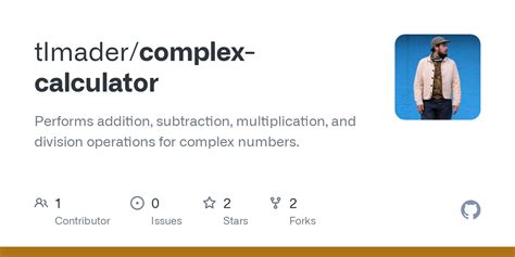 Github Tlmadercomplex Calculator Performs Addition Subtraction