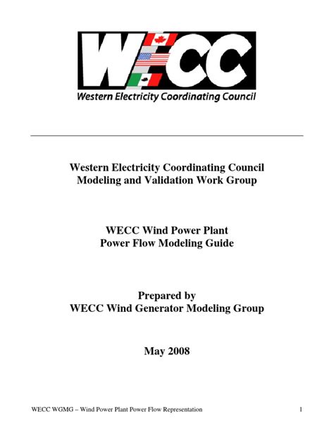 Wind Generator Power Flow Modeling Guide Pdf Wind Power Electric