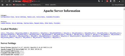 Apache Server Information