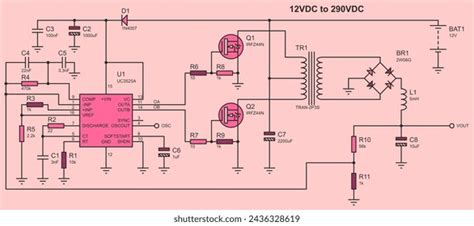 Schematic Diagram Electronic Device Vector Drawing Stock Vector Royalty Free 2436328179