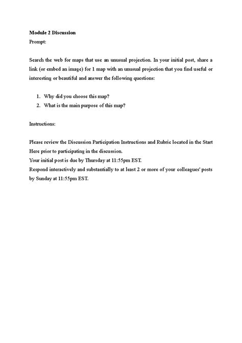 Module 2 Discussion Web Based Mapping Module 2 Discussion Prompt