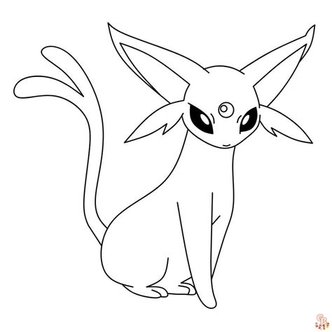 Coloring Pages Pokemon Espeon Drawings Pokemon Pokemo